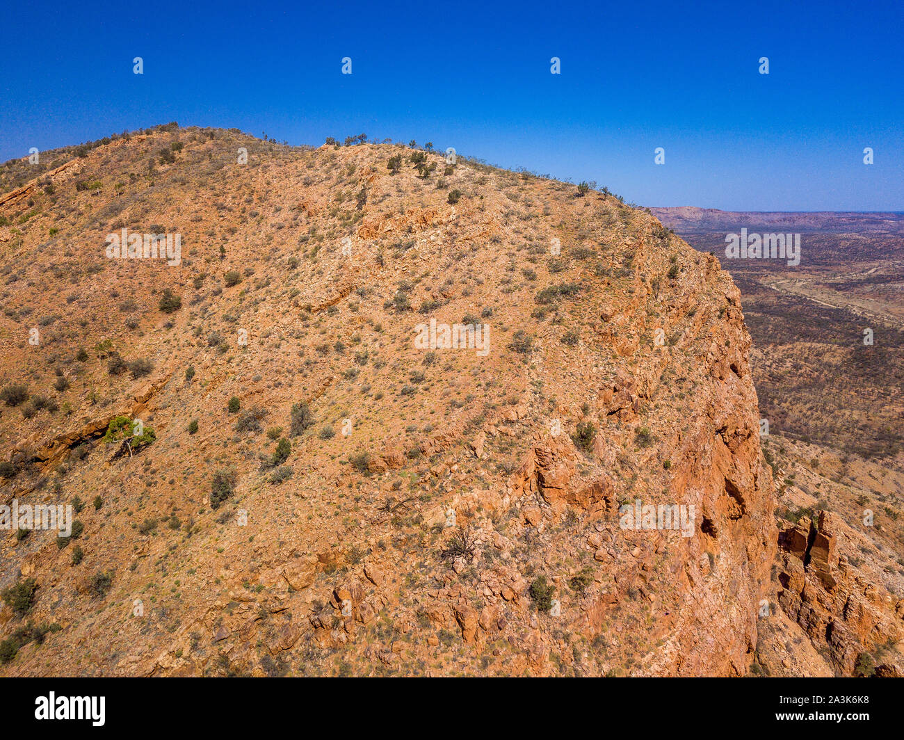 Aerial view of Simpsons Gap and surrounds in the Northern Territory ...