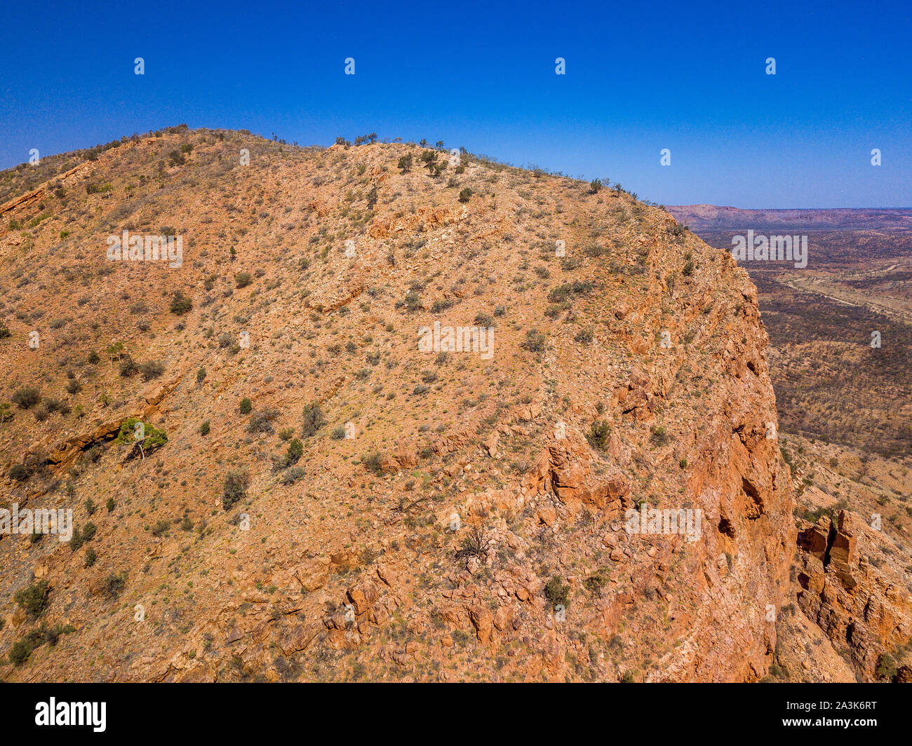 Aerial view of Simpsons Gap and surrounds in the Northern Territory ...