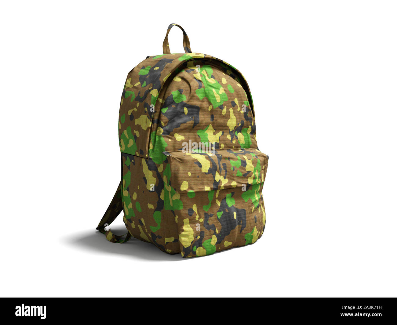 Modern military backpack in school for boy and teenager with green ...