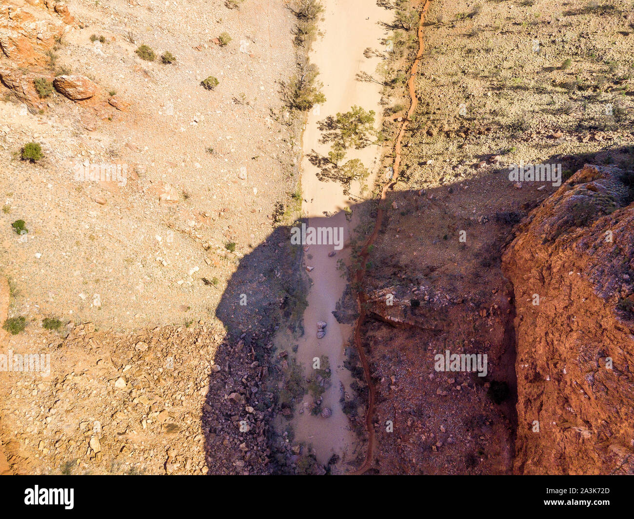 Aerial view of Simpsons Gap and surrounds in the Northern Territory ...