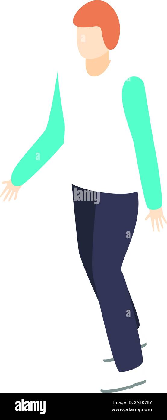 Walking man icon, isometric style Stock Vector Image & Art - Alamy