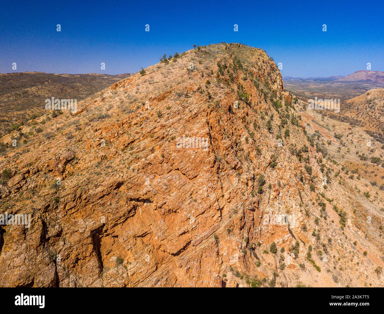 Aerial view of Simpsons Gap and surrounds in the Northern Territory ...