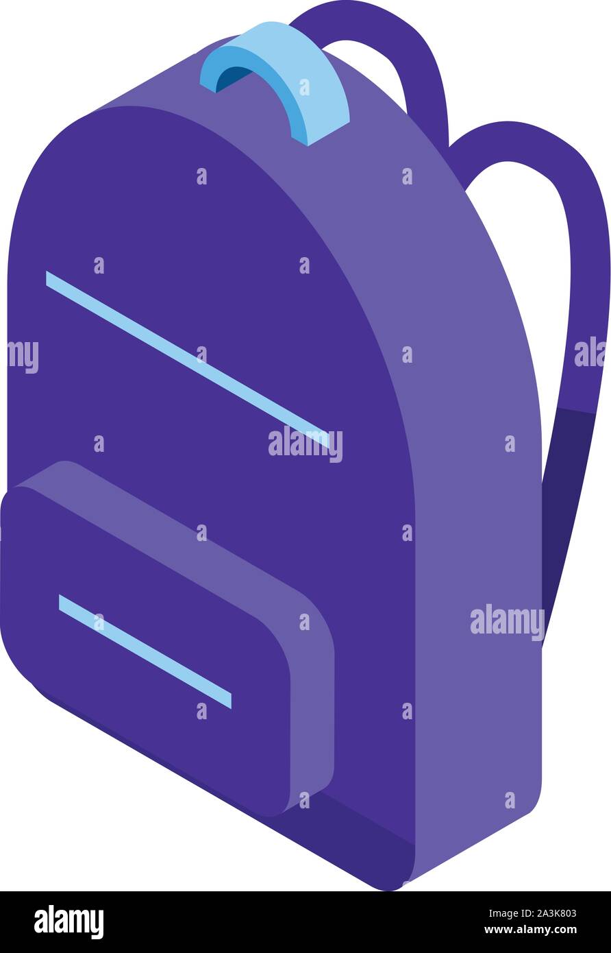 Purple backpack icon, isometric style Stock Vector Image & Art - Alamy