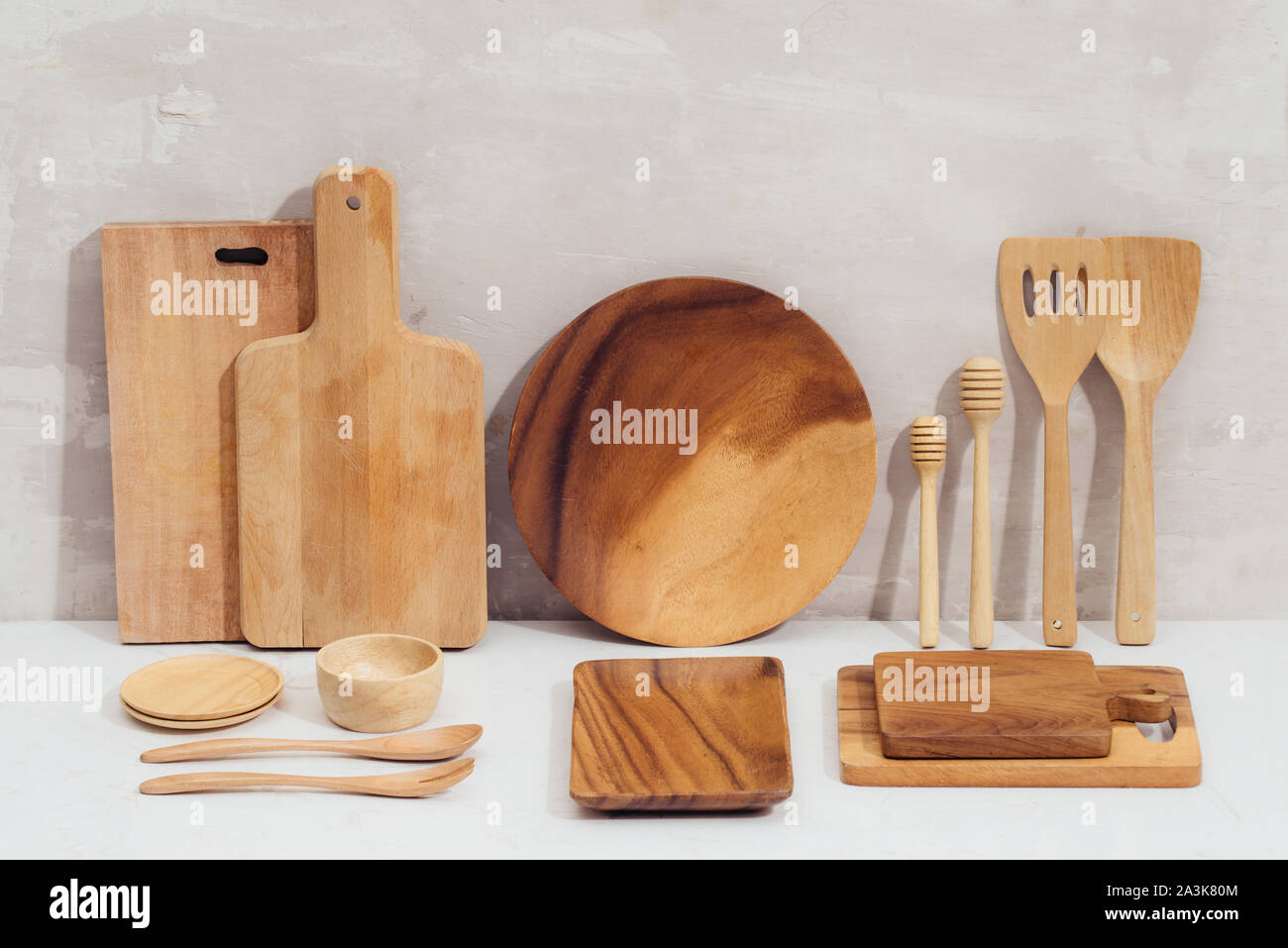 Kitchen utensils background with a blank space for a text, home kitchen ...