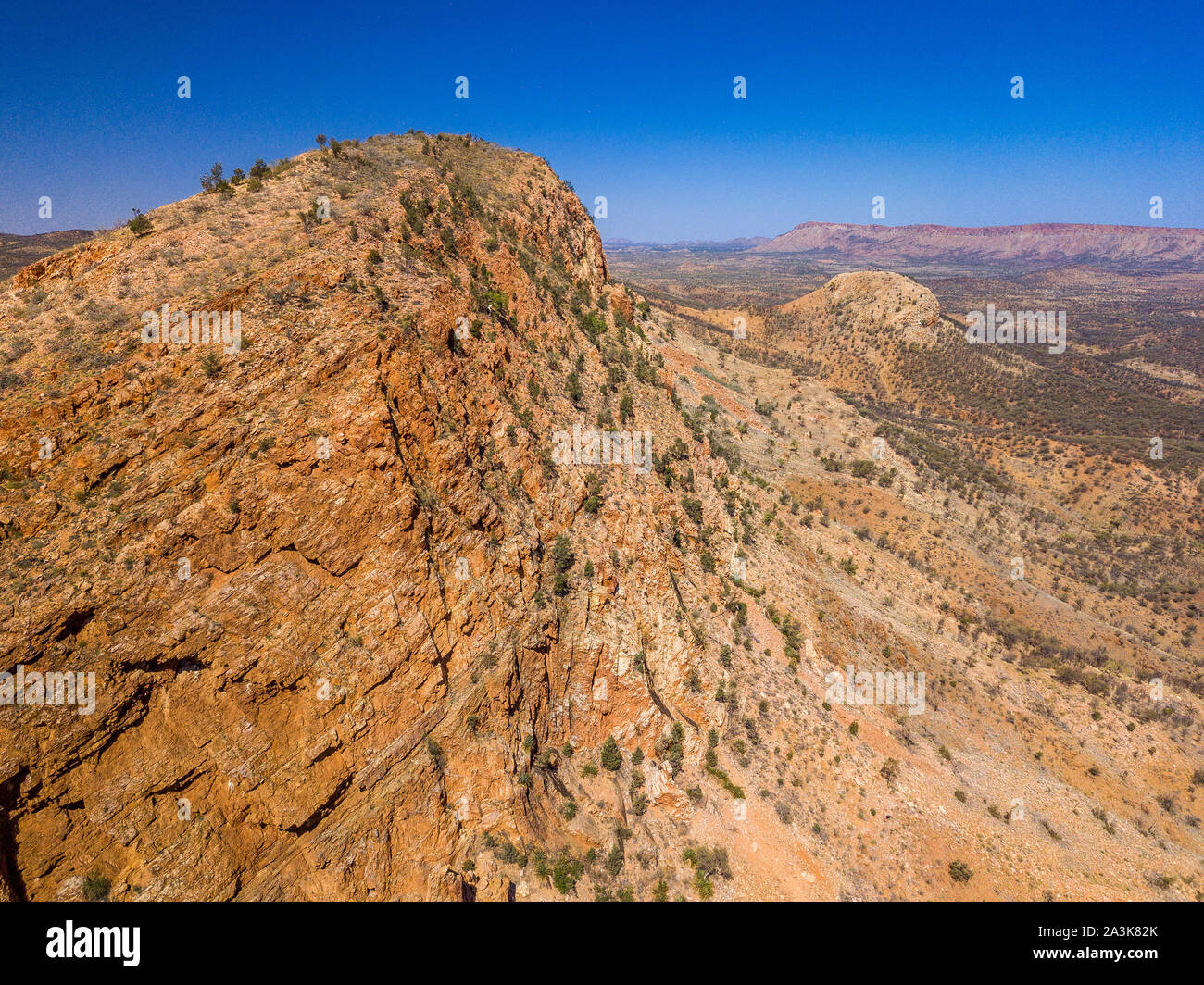 Aerial view of Simpsons Gap and surrounds in the Northern Territory ...