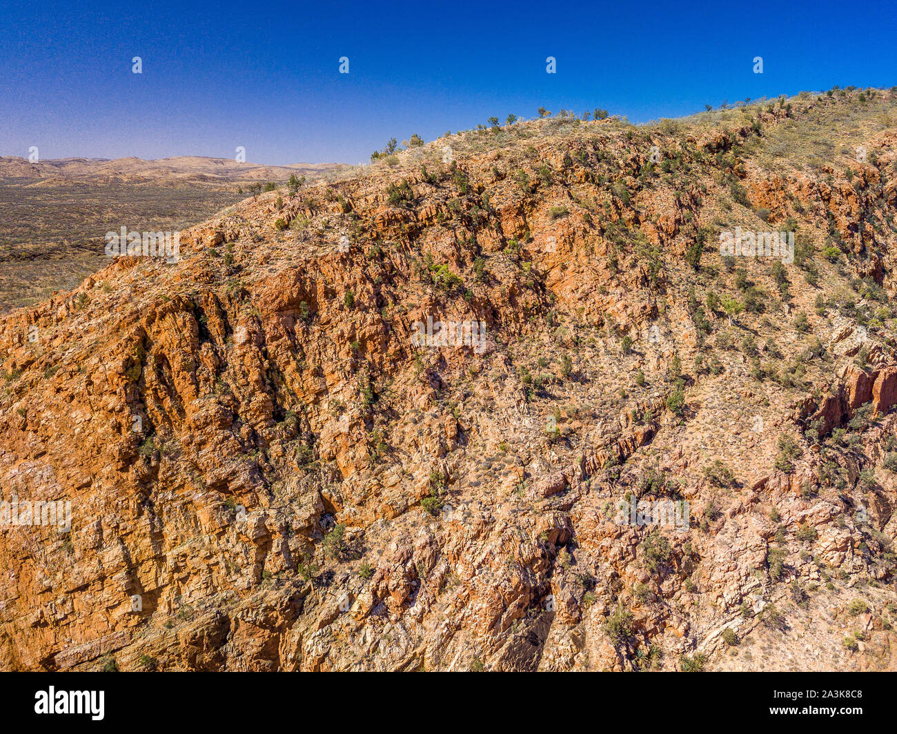 Aerial view of Simpsons Gap and surrounds in the Northern Territory ...