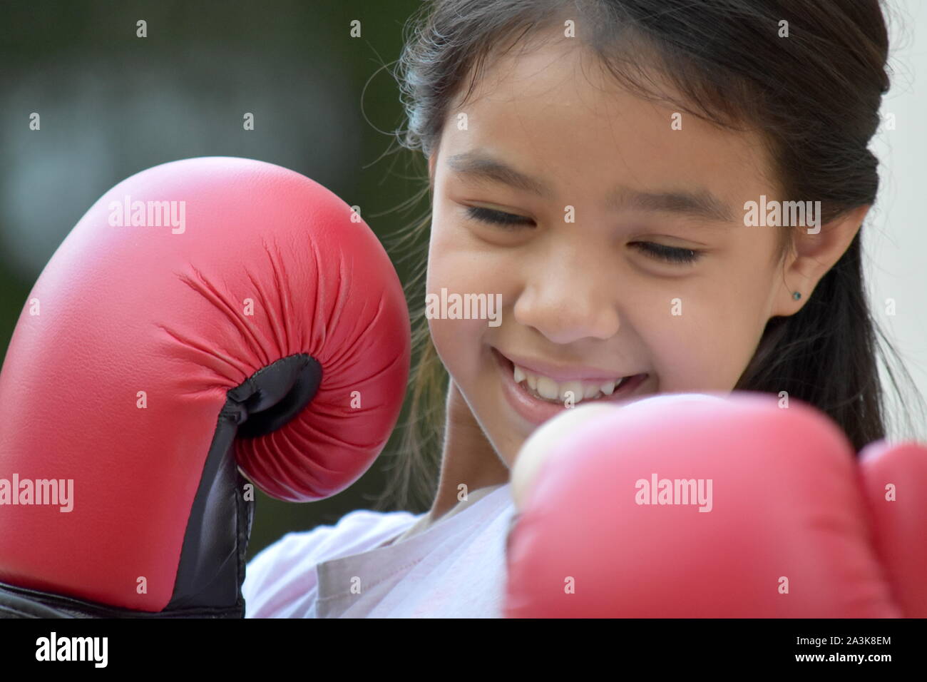 Female boxing fun hi-res stock photography and images - Alamy
