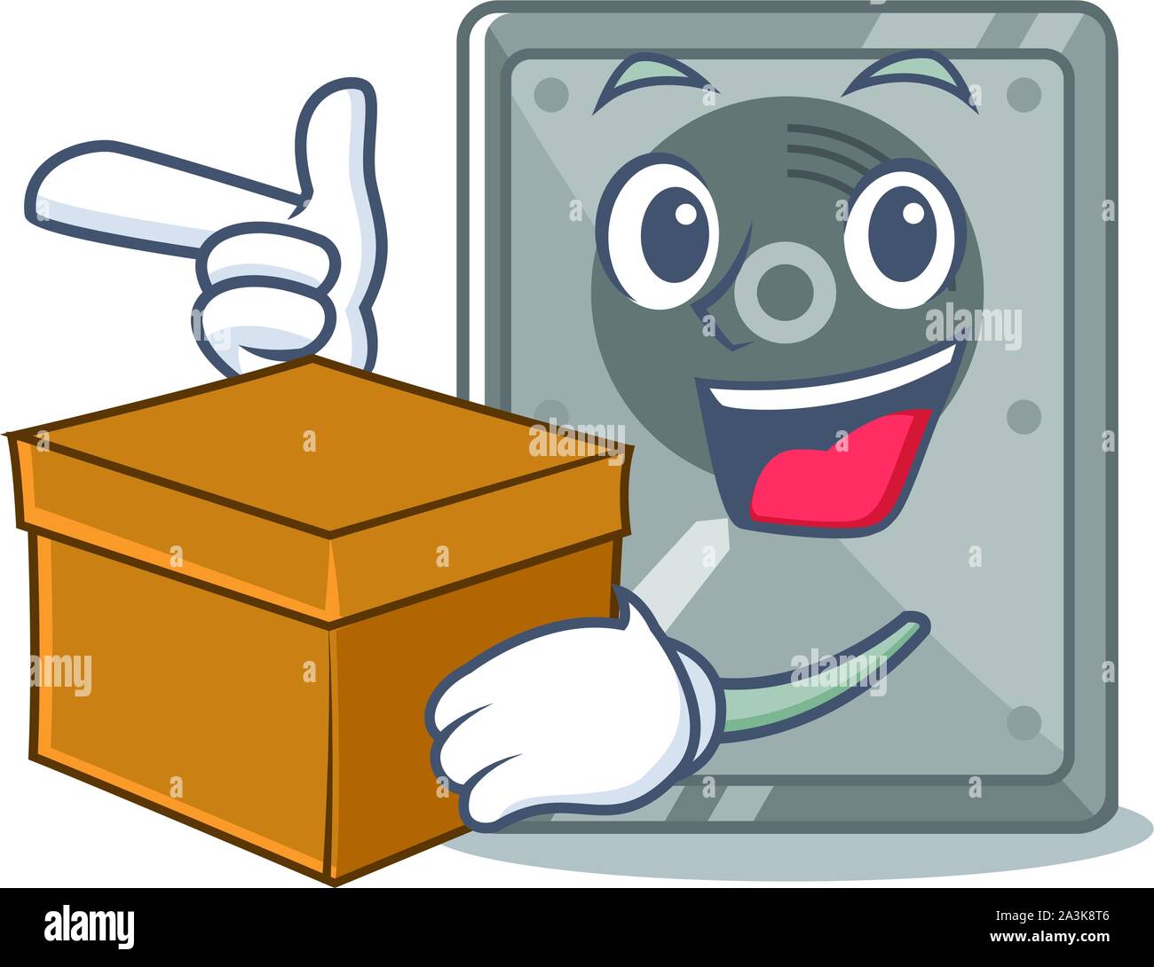 Spinning hard drive Stock Vector Images - Alamy