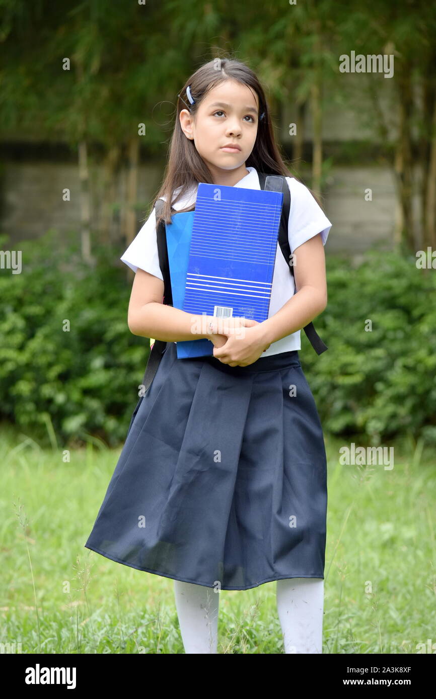 Female Student Wondering Stock Photo - Alamy