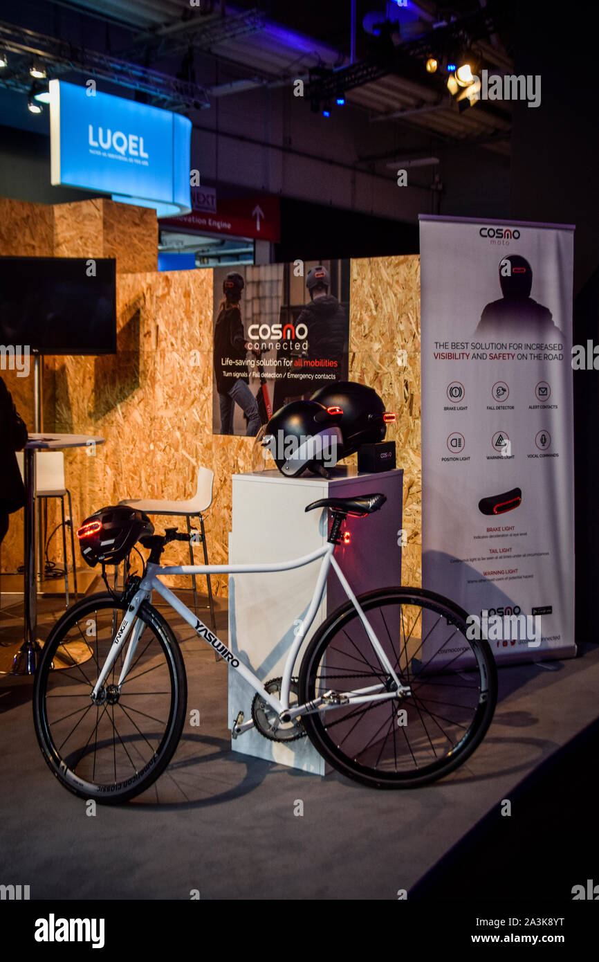 Berlin, Germany – September 6th, 2019: Cosmo Connected Bike Helmet at IFA 2019 Stock Photo - Alamy