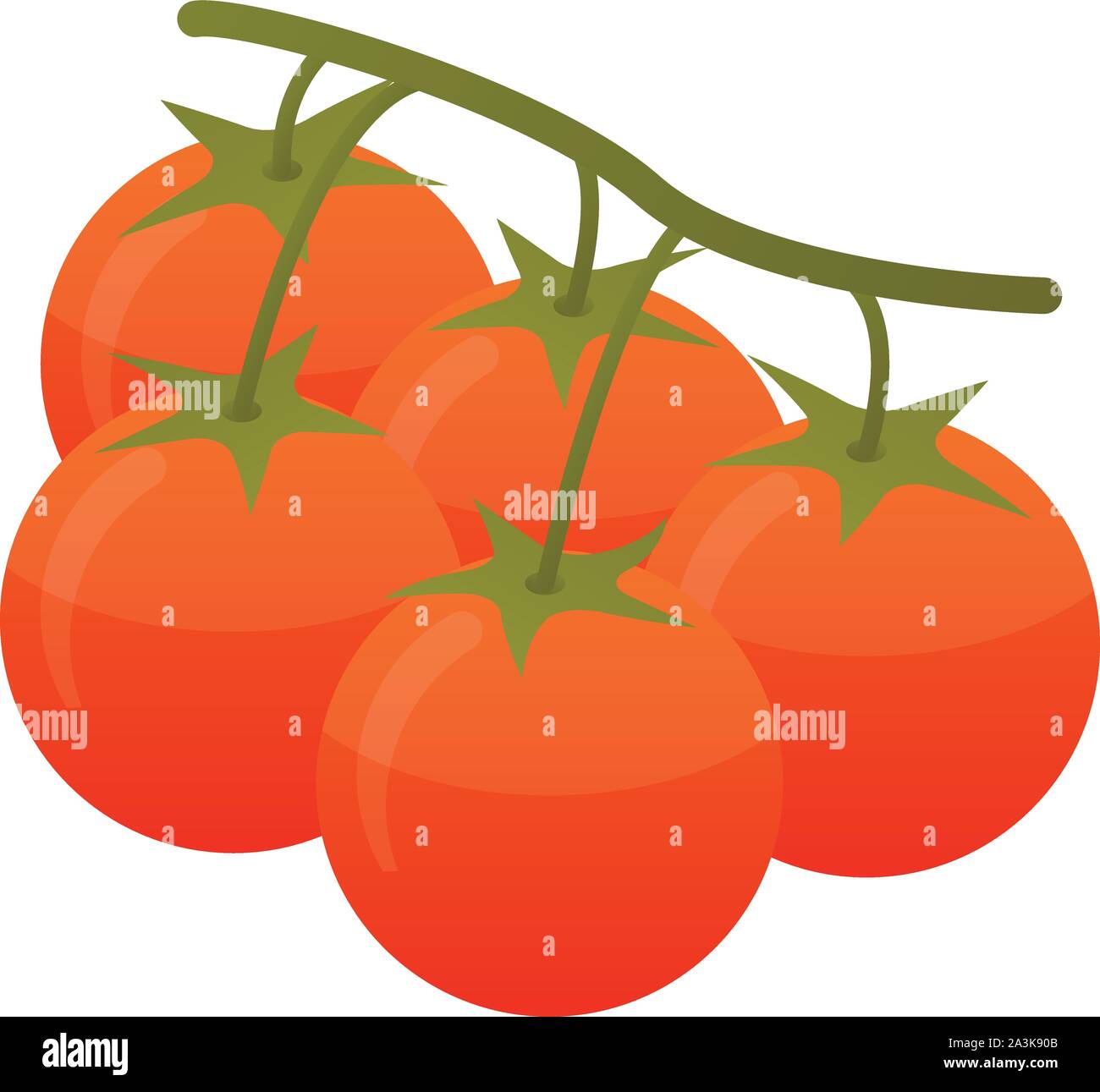 Branch tomato icon, isometric style Stock Vector Image & Art - Alamy