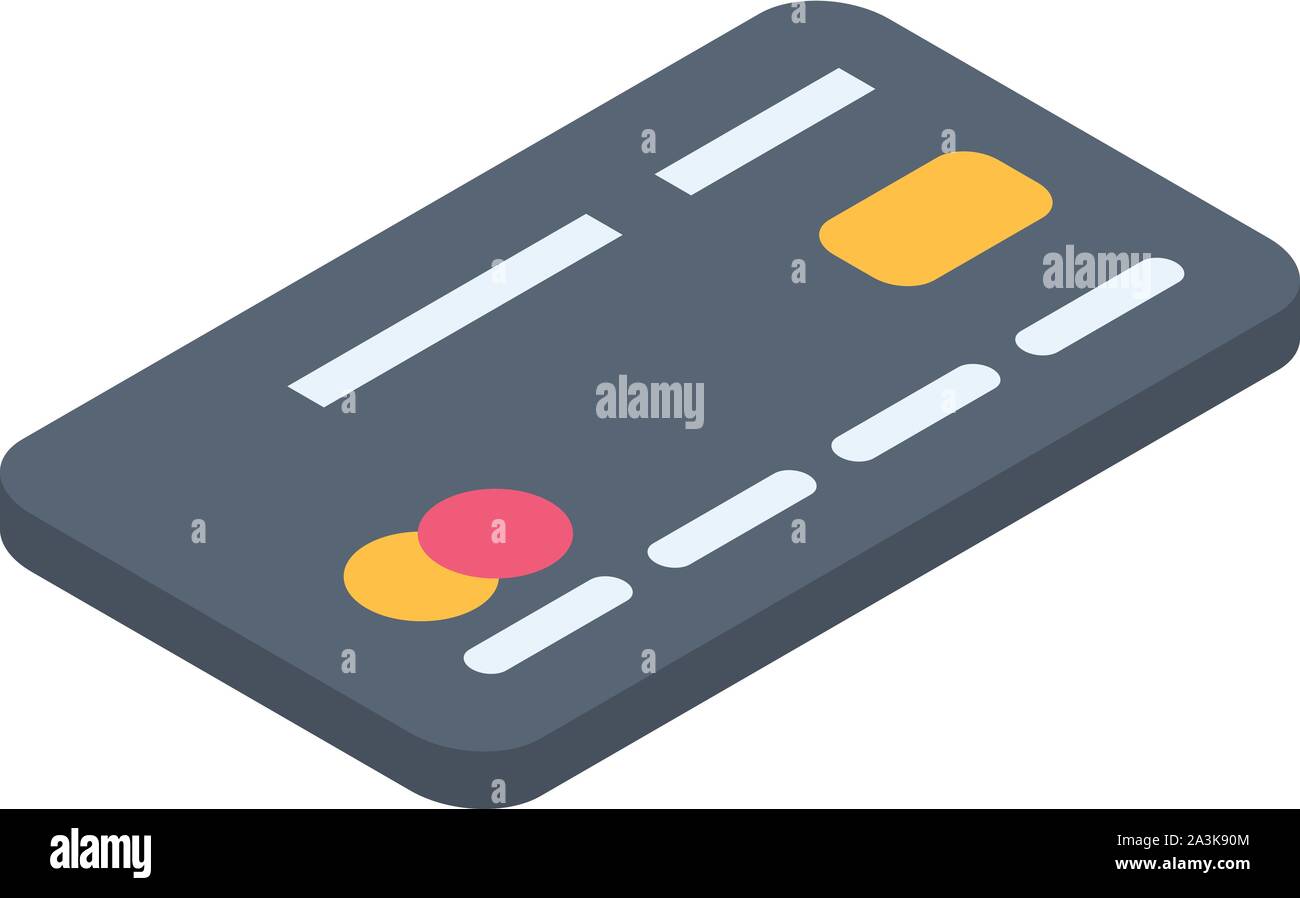 Credit card icon, isometric style Stock Vector Image & Art - Alamy