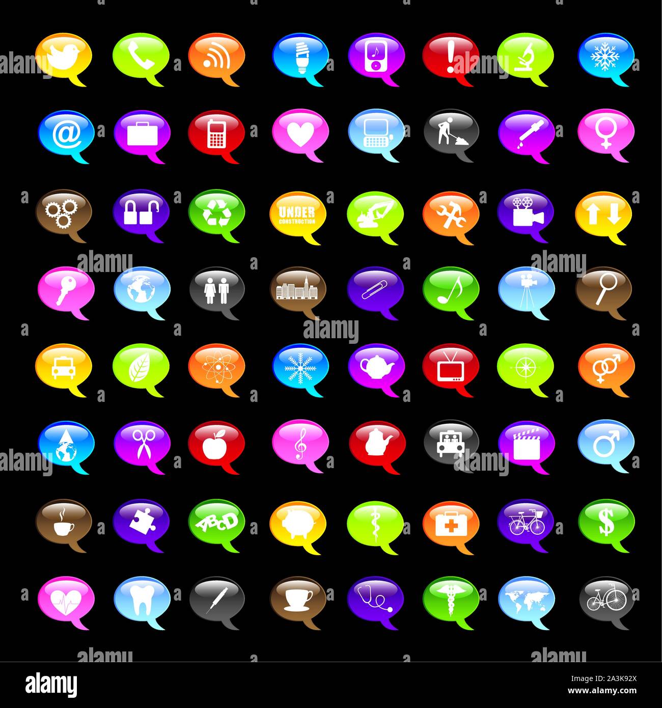 Variety icon set pack vector design Stock Vector Image & Art - Alamy