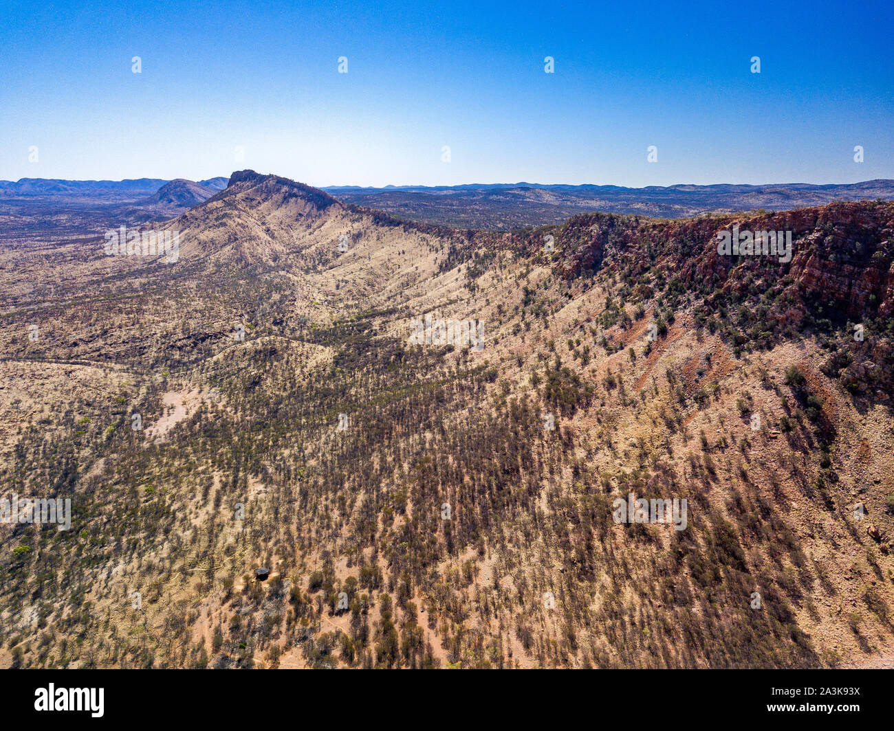 Aerial view of Simpsons Gap and surrounds in the Northern Territory ...