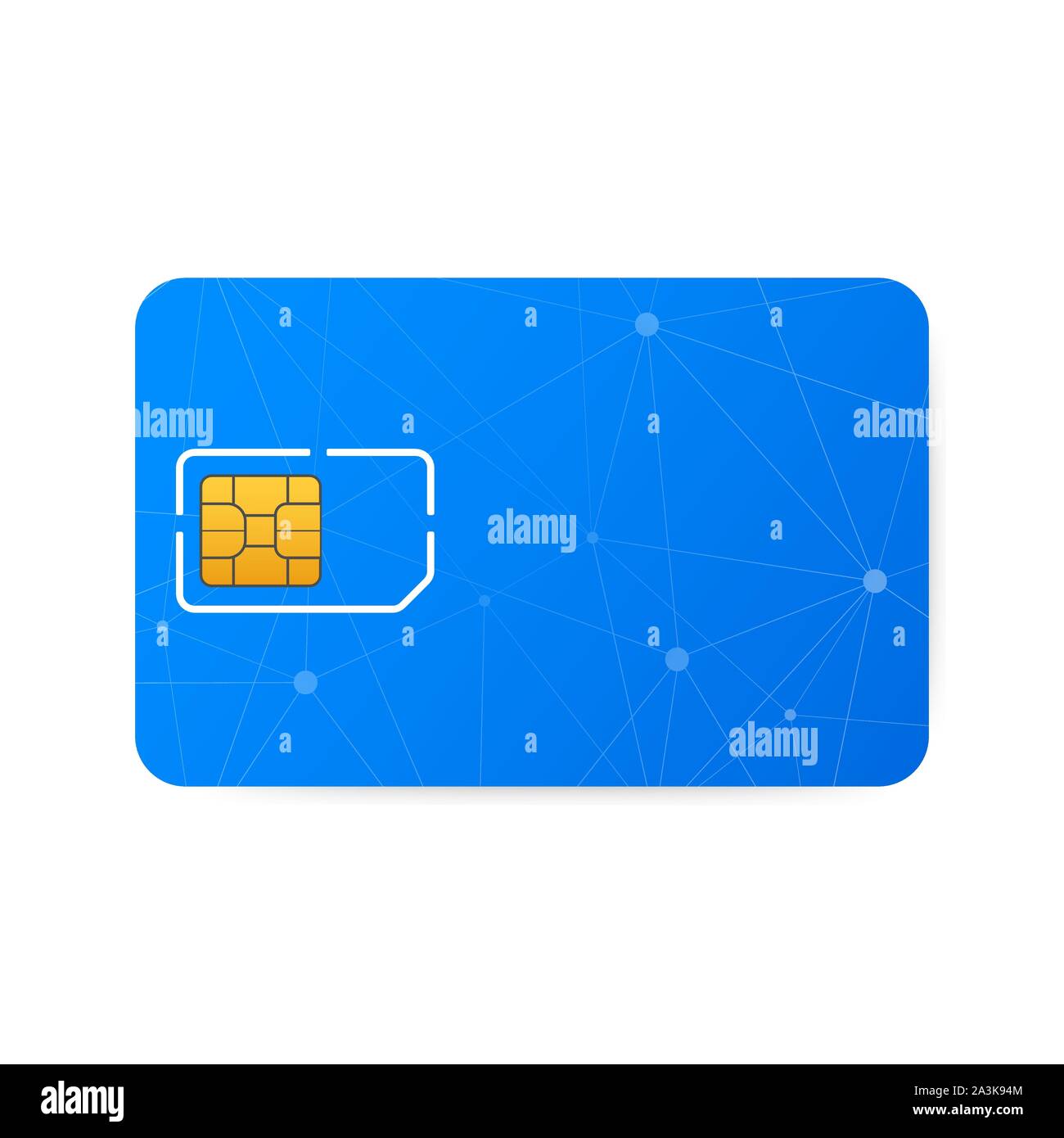Blank sim card. Vector stock illustration Stock Vector Image & Art - Alamy