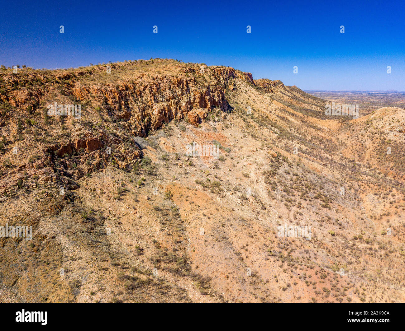 Aerial view of Simpsons Gap and surrounds in the Northern Territory ...