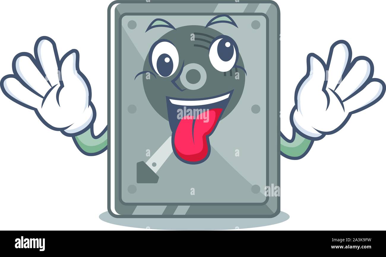 Crazy internal hard drive with cartoon shape Stock Vector Image & Art ...