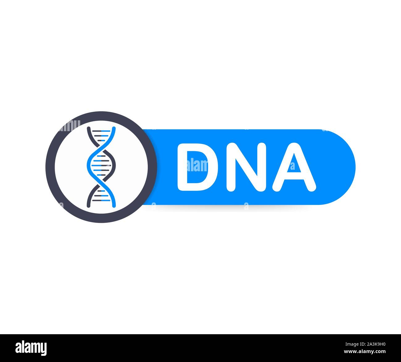DNA Badge, icon, stamp, logo. Vector stock illustration Stock Vector ...