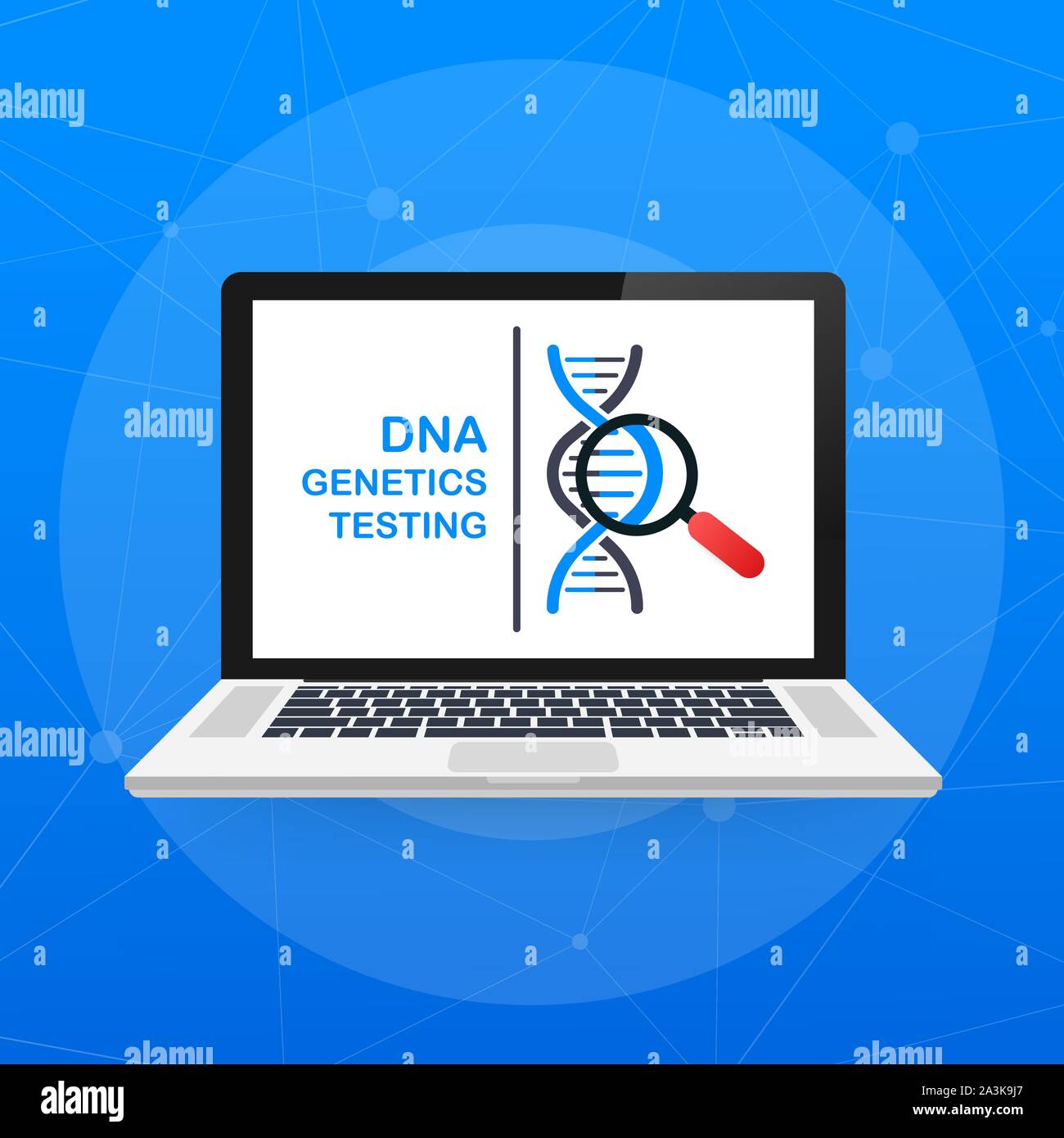 DNA testing, genetic diagnosis concept. Genetic engineering concept ...