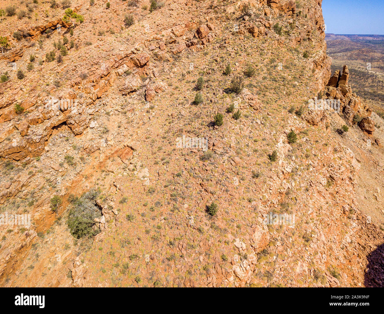 Aerial view of Simpsons Gap and surrounds in the Northern Territory ...