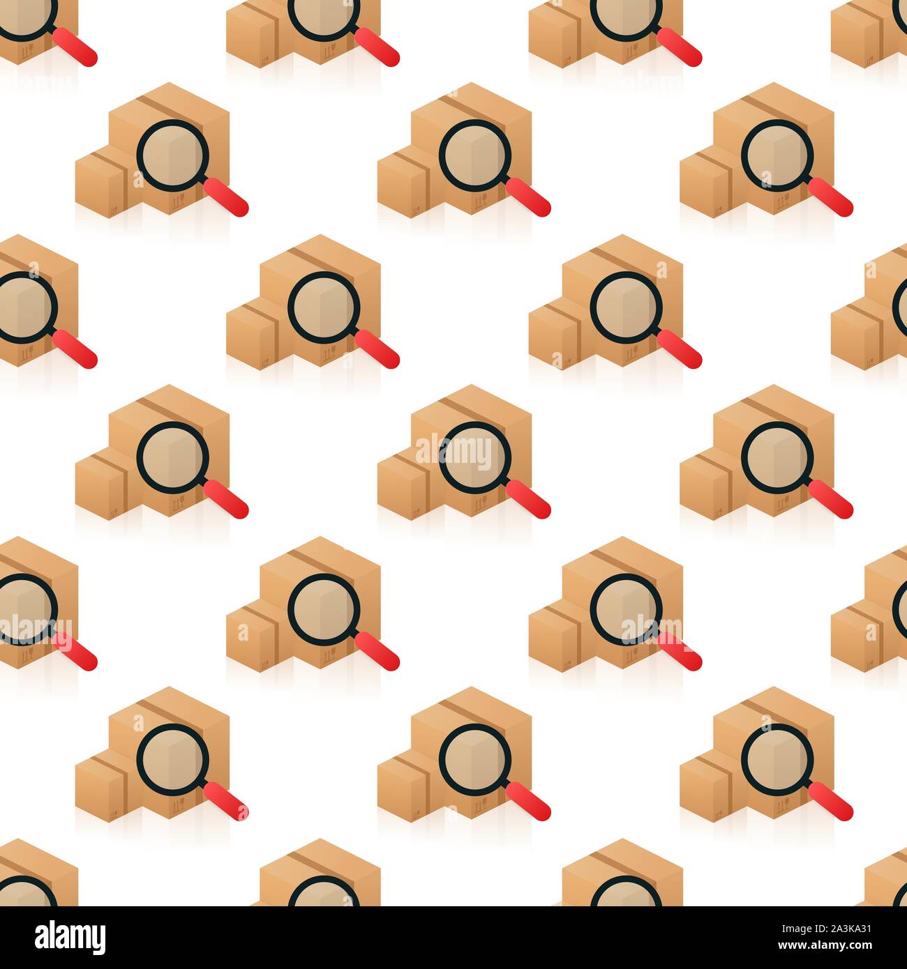 Pattern Tracking parcel services on white background. Vector stock ...