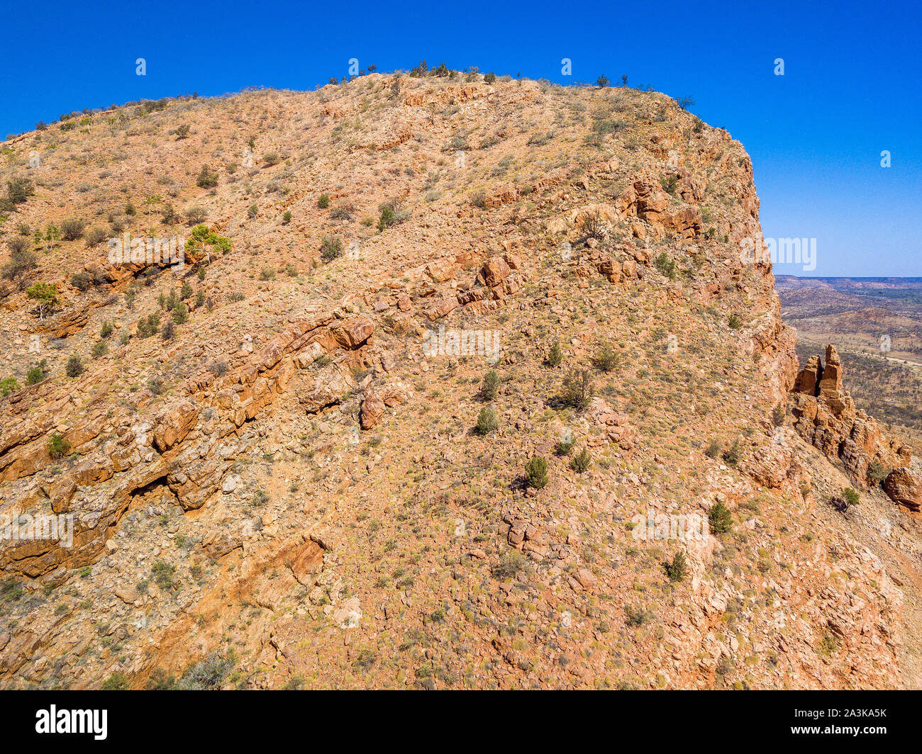 Aerial view of Simpsons Gap and surrounds in the Northern Territory ...