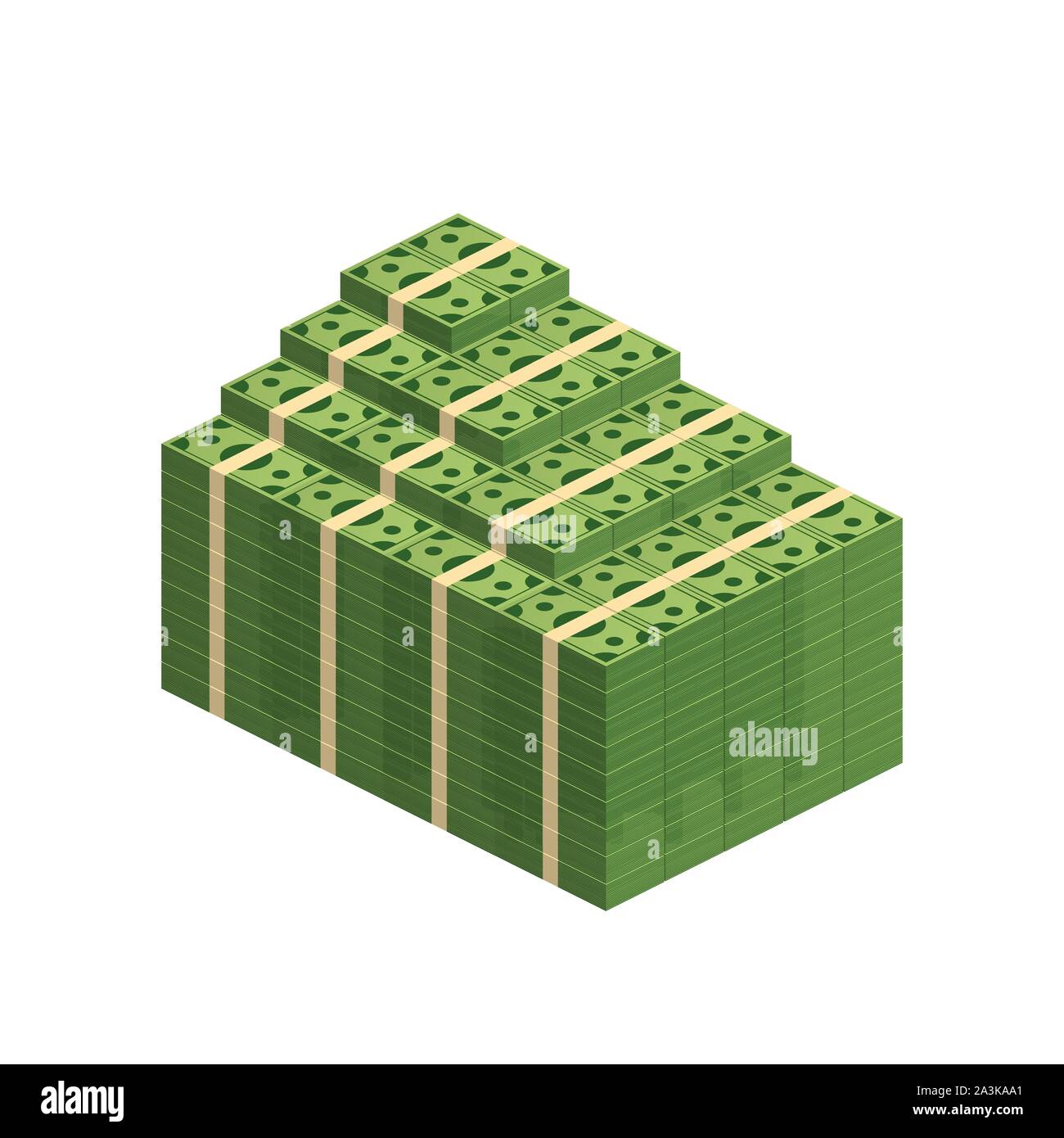 Various money bills dollar cash paper bank notes vector set. Money cash ...