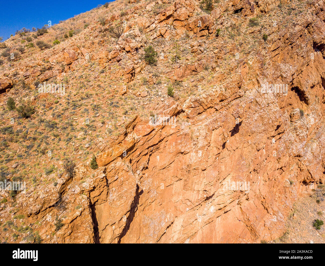 Aerial view of Simpsons Gap and surrounds in the Northern Territory ...
