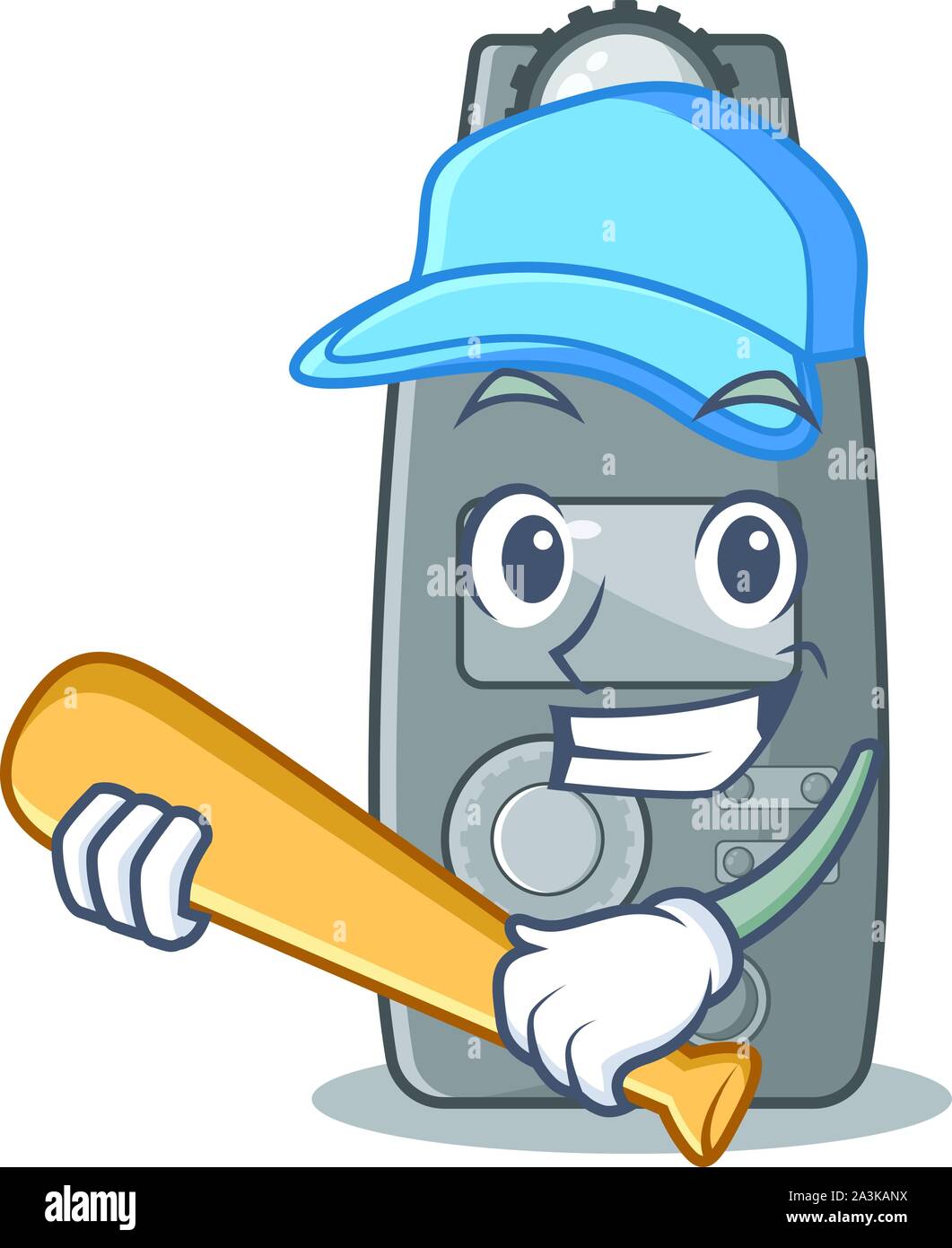 Playing baseball light meter character the shape mascot Stock Vector ...