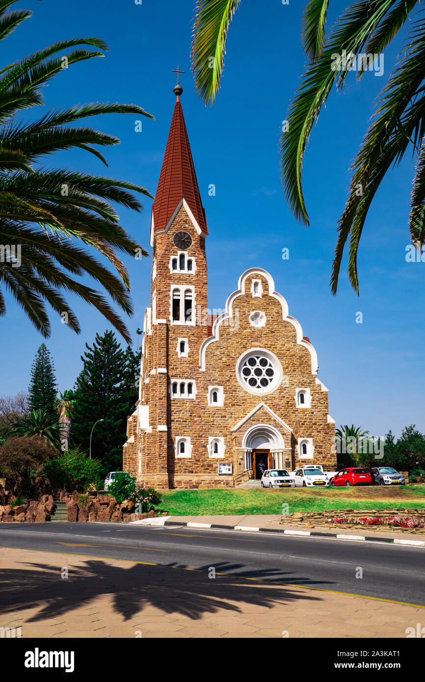 Christuskirche german colonial church windhoek hi-res stock photography ...