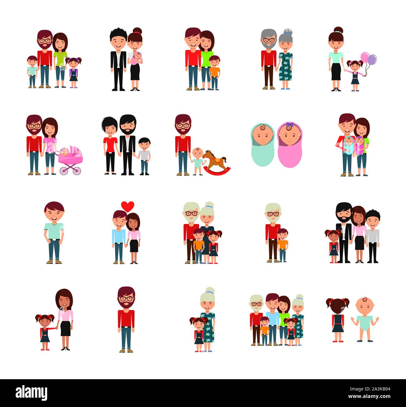 Parents kids icon avatar Stock Vector Images - Alamy