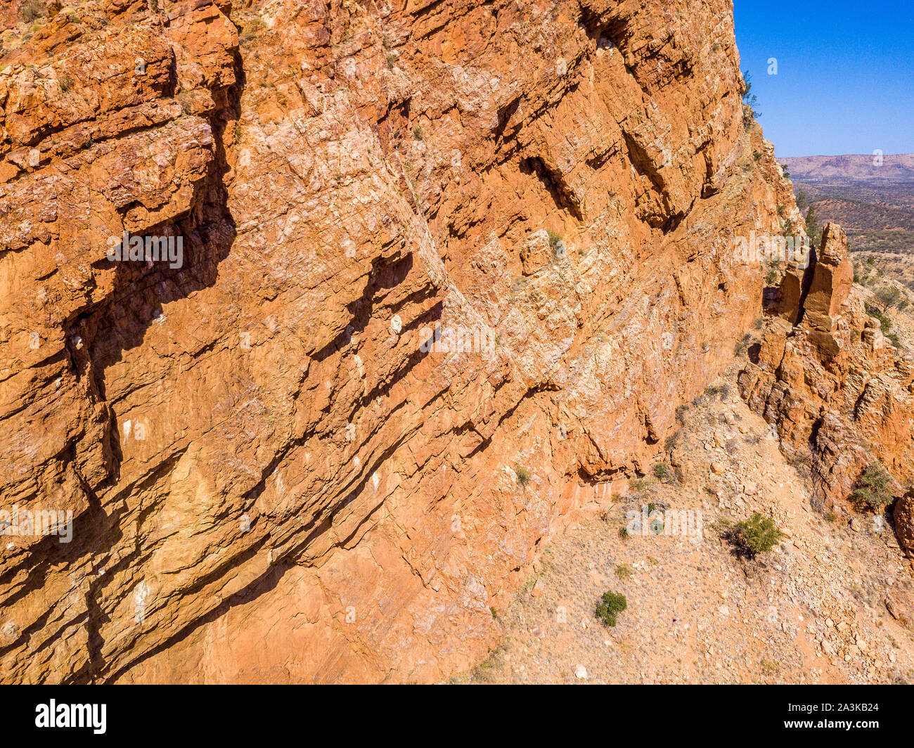 Aerial view of Simpsons Gap and surrounds in the Northern Territory ...