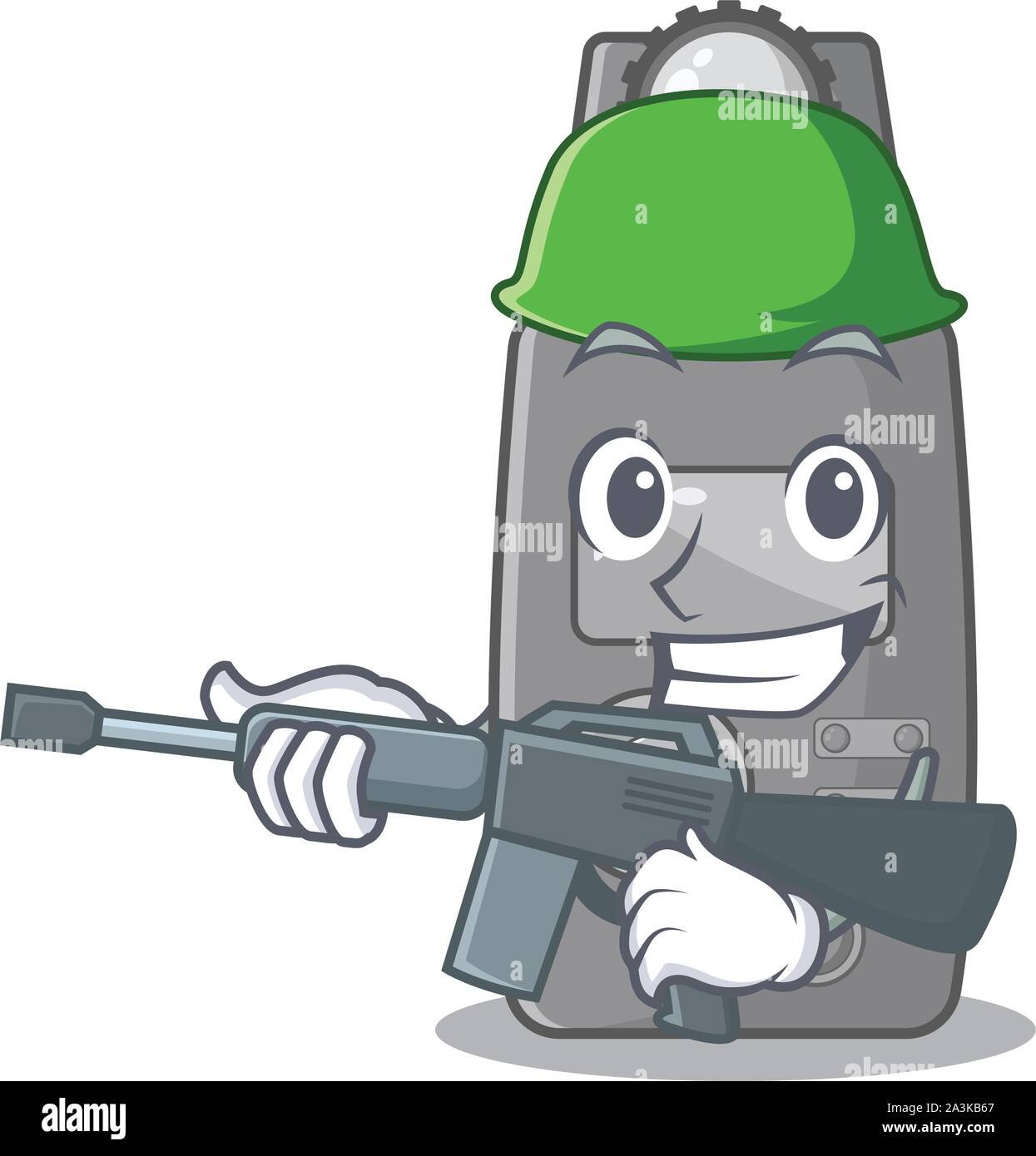 Army light meter character the shape mascot Stock Vector Image & Art ...