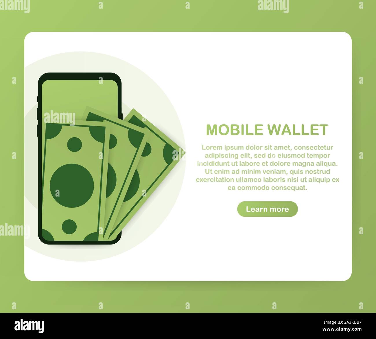 Vector digital mobile wallet vector concept icon. Internet banking ...
