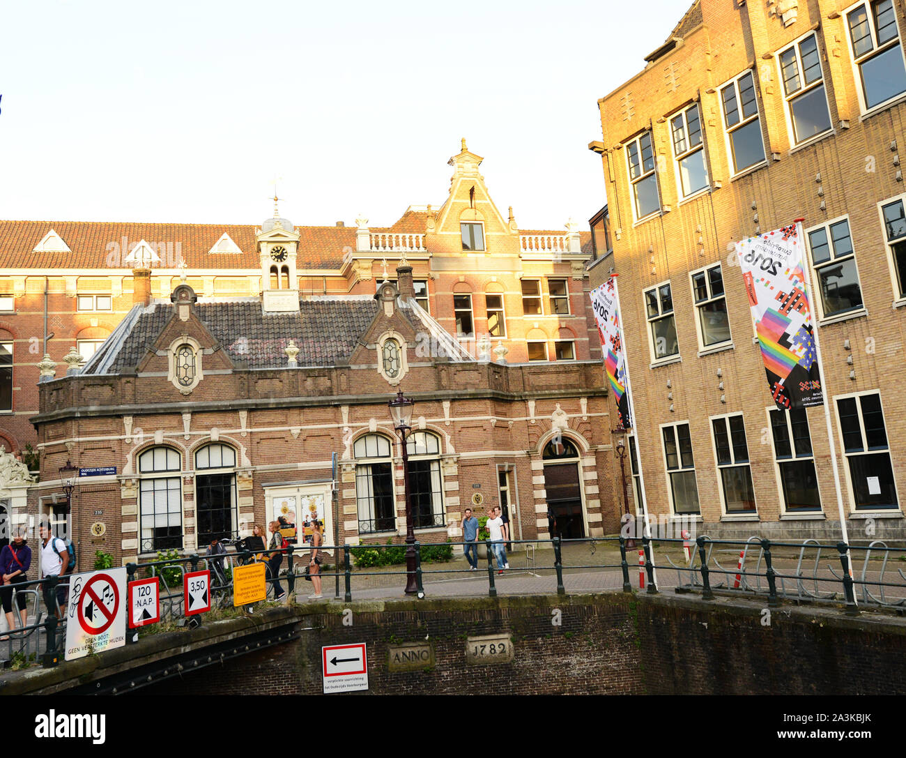 Beautiful old buildings used by the university of Amsterdam ...