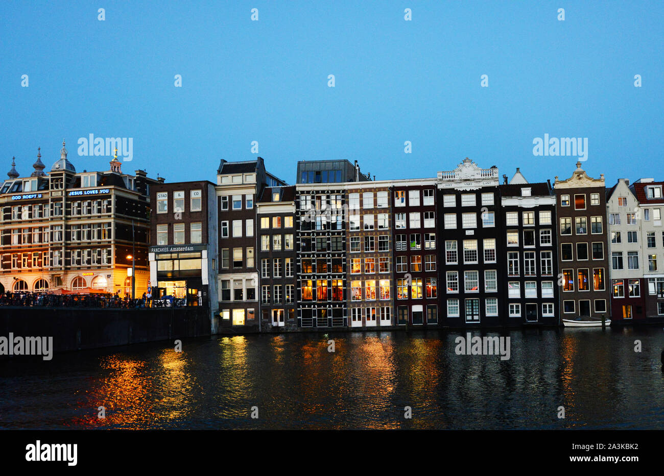 Beautiful old buildings in Amsterdam Stock Photo - Alamy