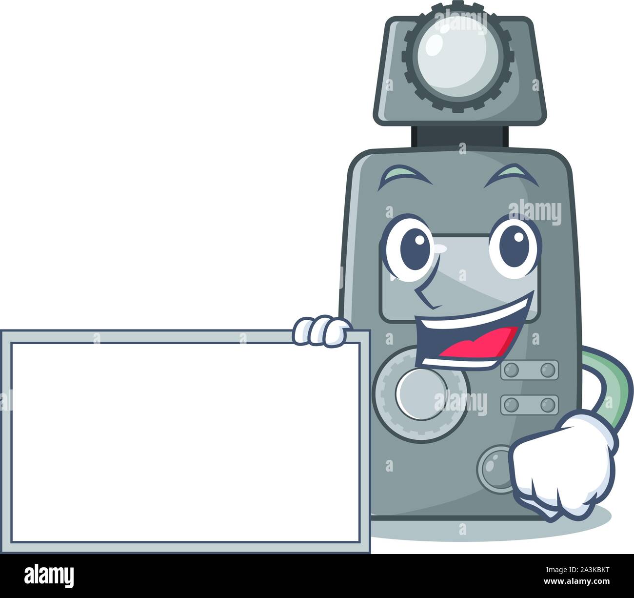 With board light meter character the shape mascot Stock Vector Image ...