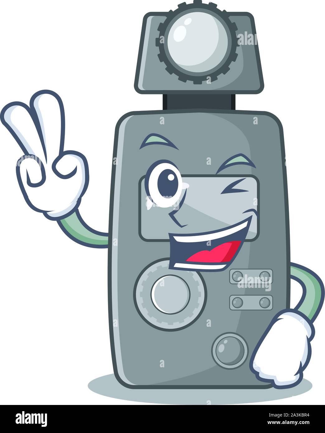 Two finger light meter isolated with the cartoon Stock Vector Image ...