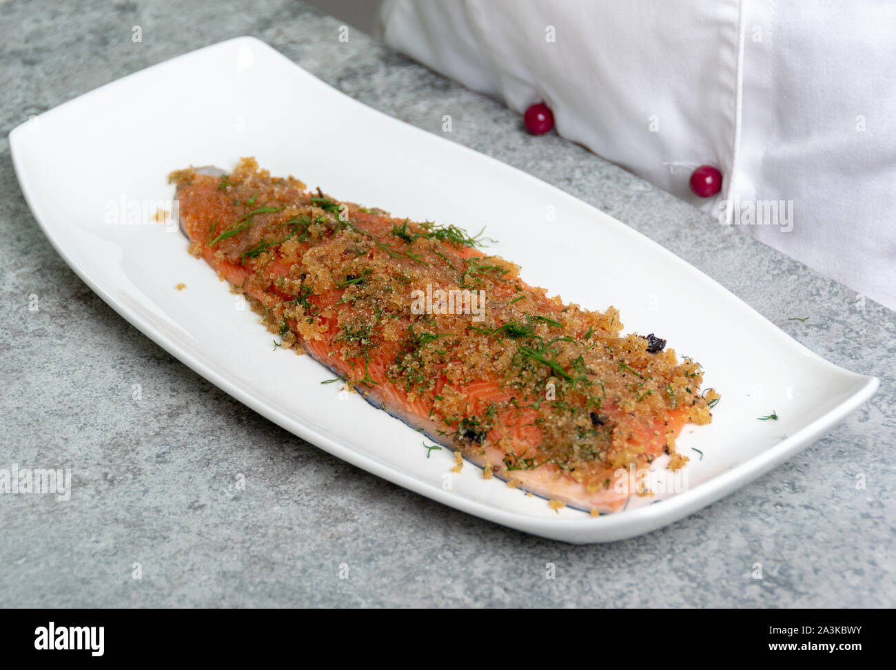 curing fresh fish salmon and trout Stock Photo - Alamy