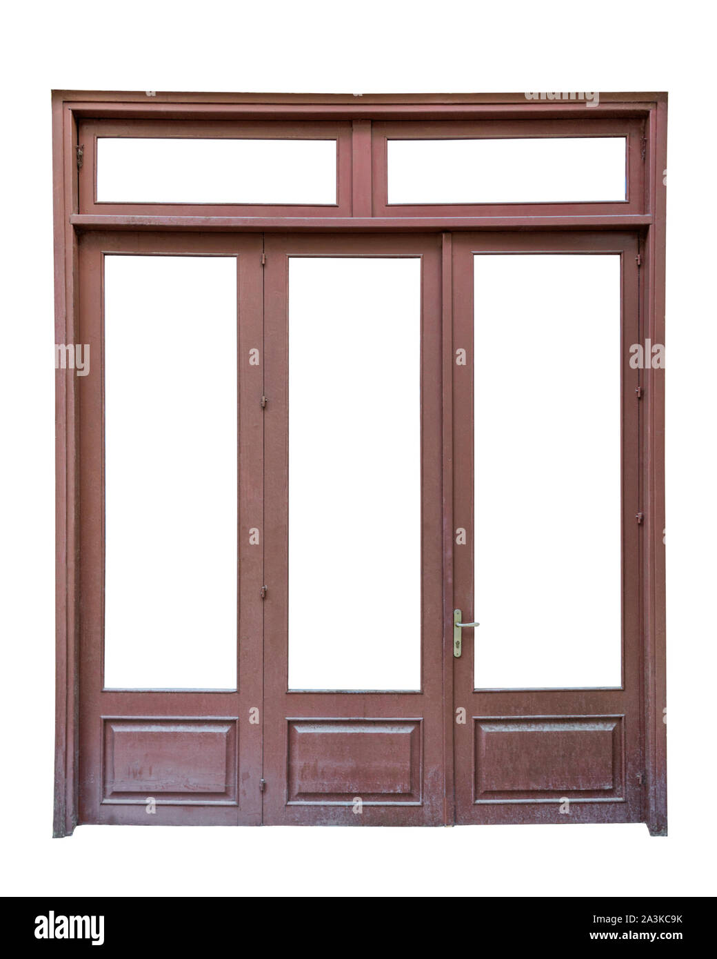 A wooden store front isolated on white background Stock Photo - Alamy