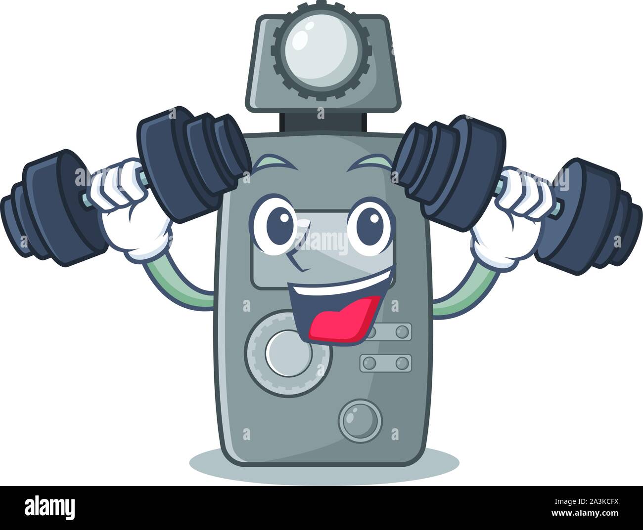 Fitness light meter character the shape mascot Stock Vector Image & Art ...