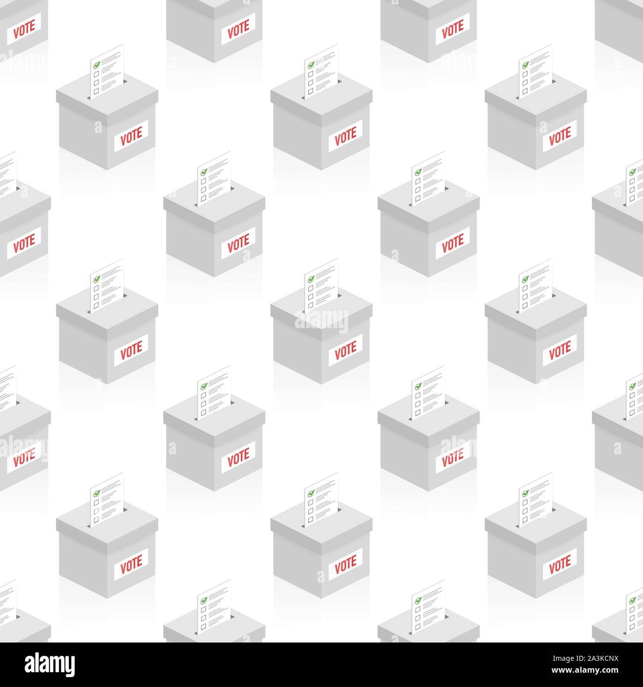 Vote. Election box pattern vector seamless white repeat for any use ...