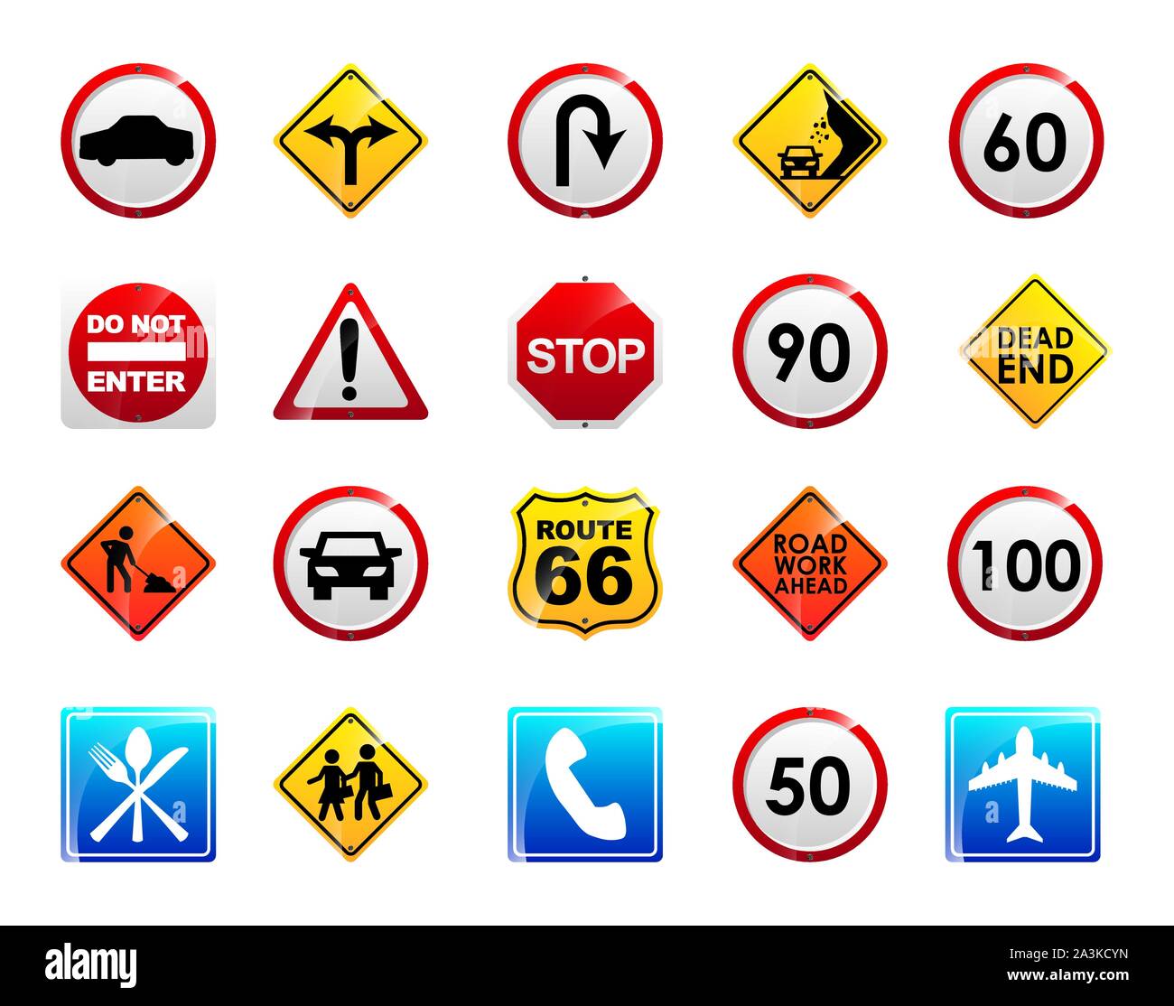 Route 90 Stock Vector Images - Alamy