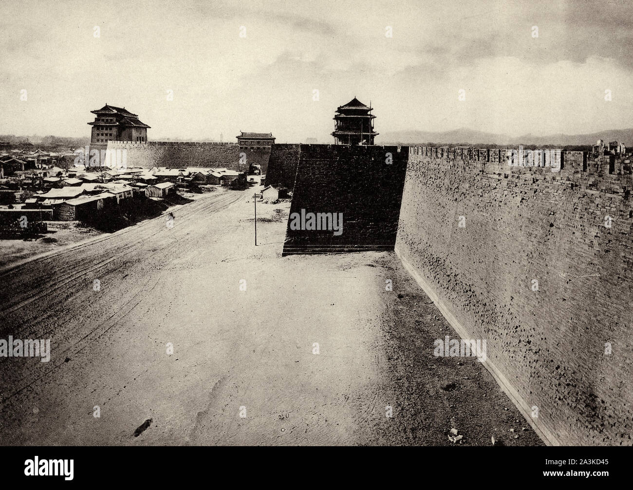 The Peking Beijing city walls Stock Photo - Alamy