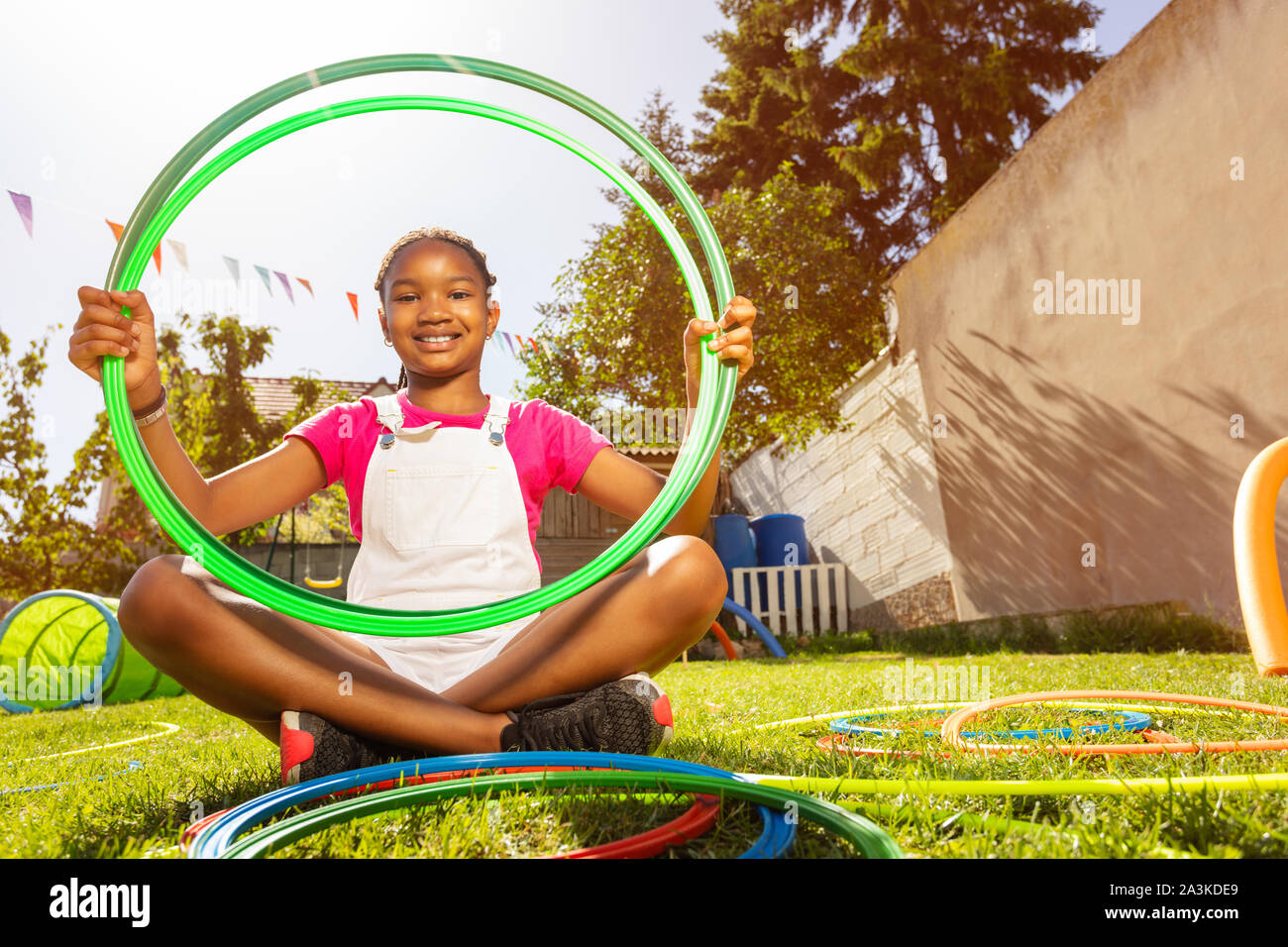 Playground hula hoop hi-res stock photography and images - Alamy