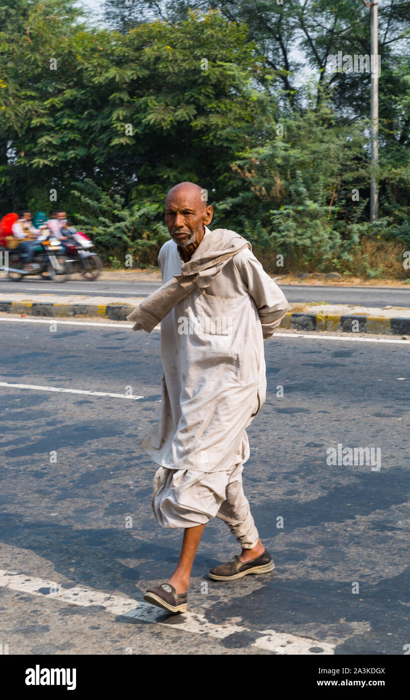 Old poor man indian Stock Photo - Alamy