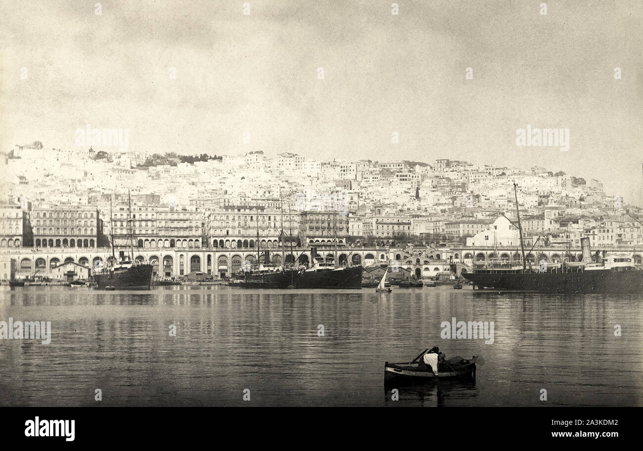 Algiers Algeria, view of the port Stock Photo - Alamy