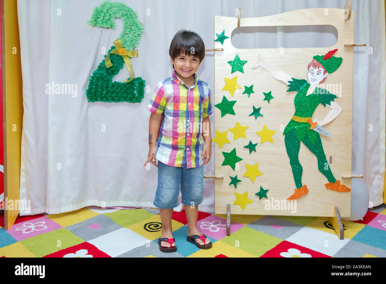 Birthday two years in the kindergarden . Children's birthday with ...