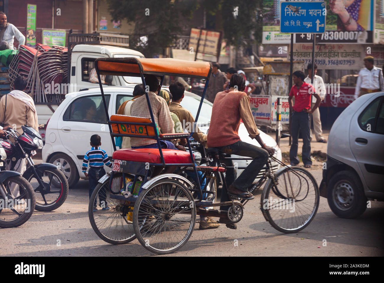 Traffic on the roads of India Stock Photo - Alamy