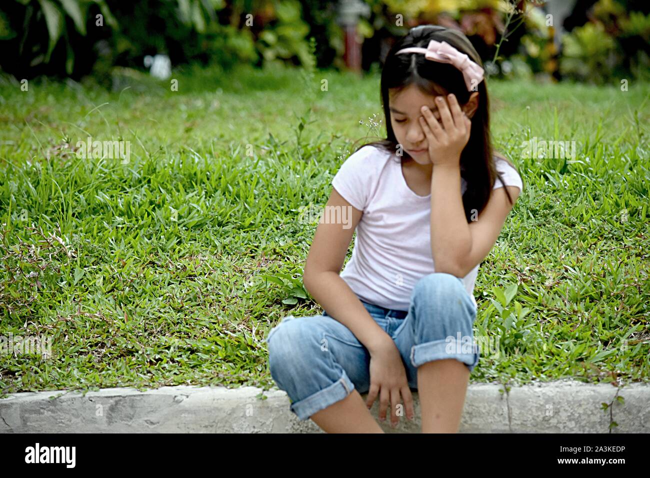 Sad Beautiful Person Stock Photo - Alamy
